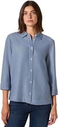 Cecil Damen Gestreifte Seersucker Bluse