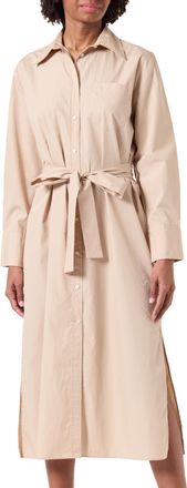 GANT Damen REL POPLIN Shirt Dress Kleid, Dry Sand, 36