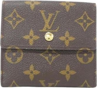 Louis Vuitton unisex, Pre-owned, Brun, Taille: ONE Size Portefeuille en toile vintage Pre-owned