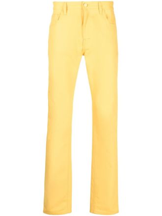 Raf Simons Klassische Slim-Fit-Jeans - Gelb