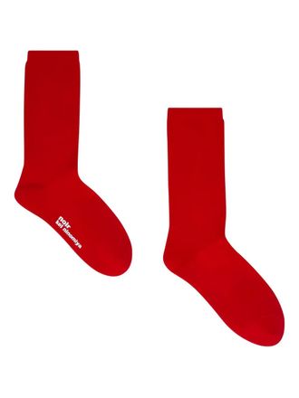 Comme Des Gar&ccedil;ons Socken aus geripptem Strick - Rot