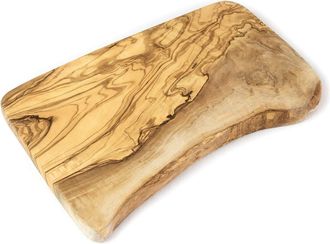 The Rustic Dish Rustikales Servierbrett aus Olivenholz, 30 x 15 x 2 cm