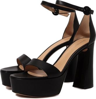 Gianvito Rossi Femme, Chaussures, Noir, Taille: 40 EU Sandales &agrave; talons hauts