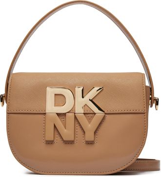 DKNY Handtasche DKNY Echo Sm Flap Cbody R42EKE28 Braun