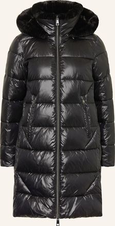 Milestone Steppmantel Msrocky Mit Abnehmbarer Kapuze Und Kunstfell schwarz