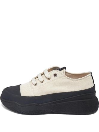 Stella McCartney baskets &agrave; plateforme - Tons neutres