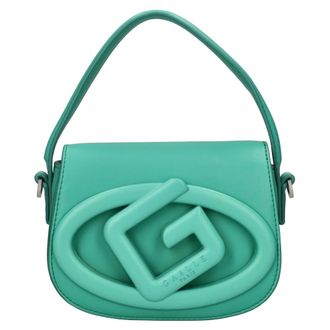 Ga&euml;lle Paris Femme, Sacs, Vert, Taille: ONE Size Faux Leather Flap Bag