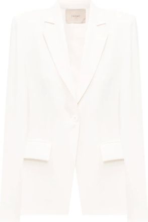 Twin-Set blazer à simple boutonnage - Blanc