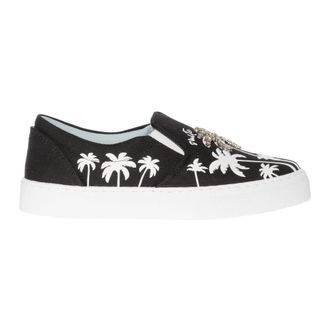 Chiara Ferragni Slip-On Canvas Schuhe - - Shoes - Damen - Schwarzk - 37 EU