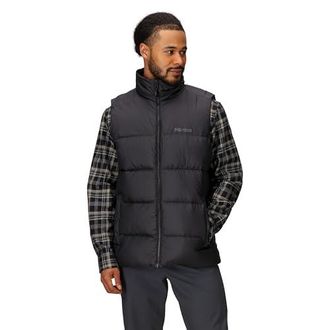 Marmot Homme Guides Down Vest, Veste duvet l&eacute;g&egrave;re, veste dhiver chaude, veste matelass&eacute;e d&eacute;perlante, veste coupe-vent, petite veste dext&eacute;rieur paquetable, Bl