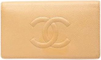 Chanel Pre-owned Vintage Caviar Wallet - Femme - Pre-owned - Beige - Taille: ONE Size
