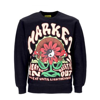 Market Schwarzer Crewneck Sweatshirt mit Druck - - Sweatshirts & Hoodies - Herren - Schwarzk - L