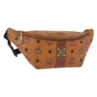 MCM unisex, Pre-owned, Brun, Taille: ONE Size Sac Banane Bandouli&egrave;re en Toile Pre-owned