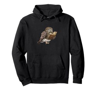 jz.birds Eule Liest B&uuml;cher Vogelfreund Singvogel Biologe Vogel Pullover Hoodie