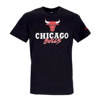 New Era Homme, Tops, Noir, Taille: 2XL Chicago Bulls Script Tee Noir/Rouge