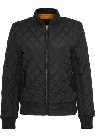 Urban Classics Allwetterjacke Urban Classics Damen Ladies Diamond Quilt Nylon Jacket (1-St)