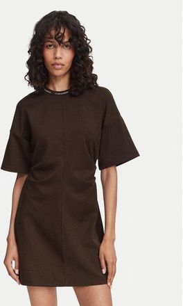Calvin Klein Jeans Kleid f&uuml;r den Alltag LV047G251G Dunkelbraun Boxy Fit