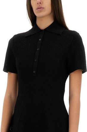 Givenchy Jacquard Polo Dress - Black