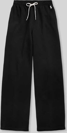 Polo Ralph Lauren Wide Leg Sweathose aus Baumwoll-Mix mit Logo-Stitching