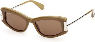Max Mara Mm0189 - - Accessories - unisex - Braun - 52 MM