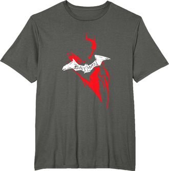 Batman The Batman Hand Drawn Silhouette T-Shirt