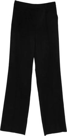 Max Mara Femme, Pantalons, Noir, Taille: 36 FR Carbone Long Trouser