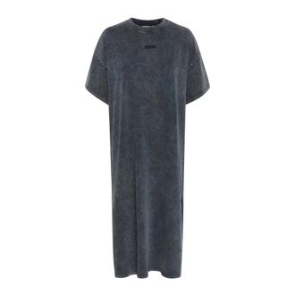 Gestuz Dunkelgrau Gewaschenes Oversized Kleid - - Dresses - Damen - Grau - M