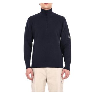 C.P. Company Maglia mezza zip - - Knitwear - Herren - Blau - L
