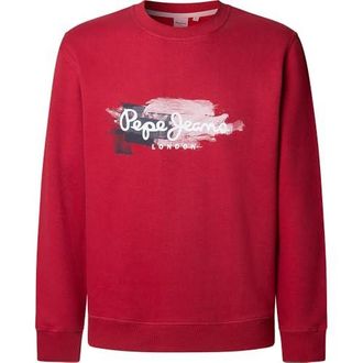 Pepe Jeans London Trey Crew Maillot de surv&ecirc;tement, Rouge (Rugby Rouge), XL Homme