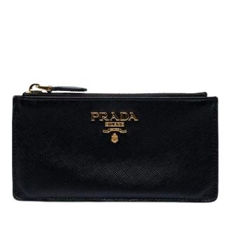 Prada Porte-cartes Pre-owned - Femme - Pre-owned - Noir - Taille: ONE Size