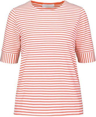 bianca Kurzarmshirt DINIA im Ringel-Look und angesagter Trendfarbe