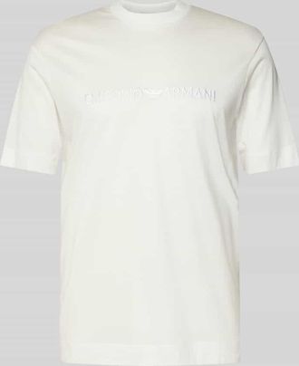 Emporio Armani T-Shirt mit Label-Stitching