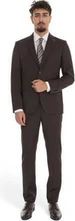 Paoloni Homme, Costumes, Brun, Taille: M Costume &Eacute;l&eacute;gant pour Homme