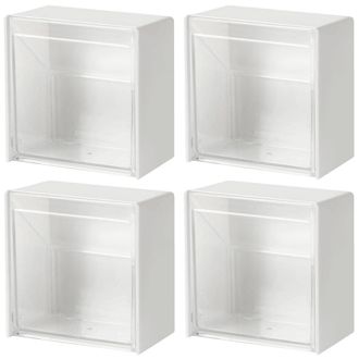 NUOBESTY Wandorganizer Staubgesch&uuml;tzte Aufbewahrungsbox 3 F&auml;cher 85X85X18 Zoll Wandmontiert f&uuml;r Espressofilter und Seidenf&auml;den im Badezimmer