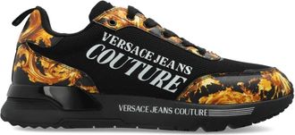 Versace Jeans Couture Homme, Chaussures, Noir, Taille: 43 EU Baskets Imprim&eacute; Barocco