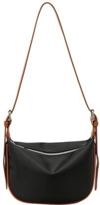 Generic Sac &agrave; bandouli&egrave;re pour femme, sac &agrave; main mini pochette r&eacute;glable, fermeture &eacute;clair, sac &agrave; main sous les bras, sac &agrave; main de voyage, marron, 9.45*7.48*3