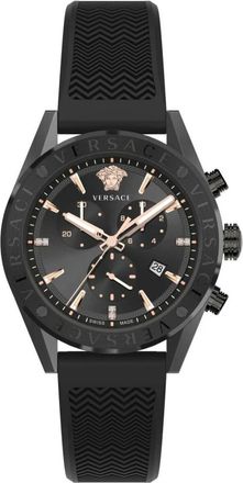 Versace V-Chrono 45 mm - - Accessories - Herren - Schwarzk - ONE SIZE