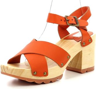 Kickers Damen Kick Wise Sandale mit Absatz, Ziegelorange, 37 EU