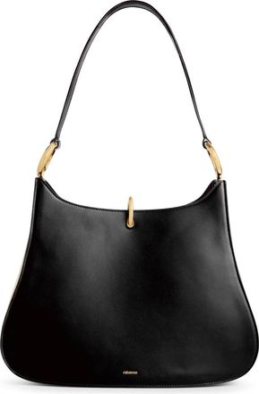 Paco Rabanne Femme, Sacs, Noir, Taille: ONE Size Sac en cuir noir avec détails dorés