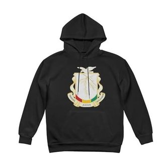 Generic Sweat &Agrave; Capuche Guin&eacute;e Embl&egrave;me National pour Hommes Adultes Et Adolescents Doublure Polaire Sweatshirt pour Patriotes Hoodie Hommes Femmes Pull &Agrave; Capu