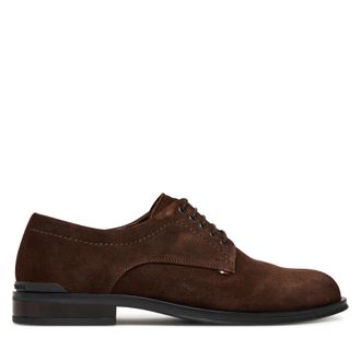 Tommy Hilfiger Halbschuhe Tommy Hilfiger Corporate Derby FM0FM05582 Braun