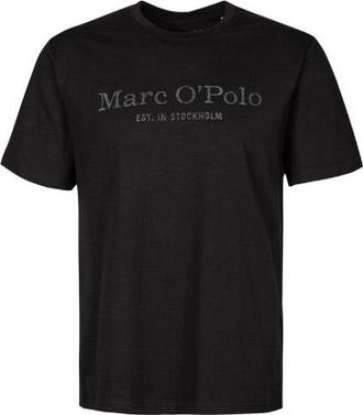 Marc O'Polo Herren T-Shirt schwarz Baumwolle