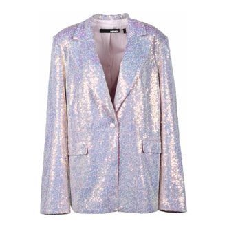 Rotate Rotate Birger Christensen, Femme, Vestes, Rose, Taille: 46 FR Élégante veste en mélange de polyester