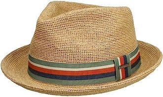 Stetson Chapeau de Raphia Littlefield Player Femme/Homme - DEte en Paille Soleil Printemps-ete Ete - L (58-59 cm) Nature