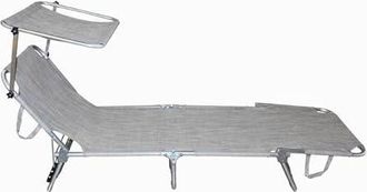 Pratesi LETTINO SARA C/Paras.GRIG.Mel.ALLU*189X56X26 TUBO 22MM