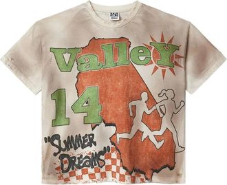 Vale T-Shirt mit grafischem Print - Nude