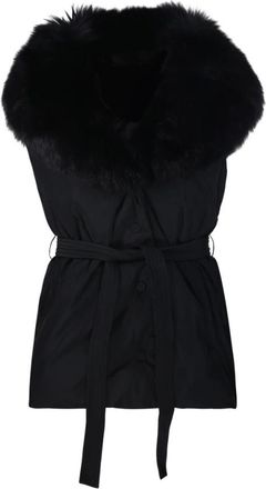 Yves Salomon Gilet 75 cm - Femme - Vestes - Noir - Taille: 38 FR