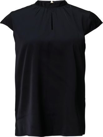 Comma Satinbluse Kurzarm