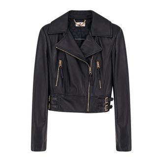 Elisabetta Franchi Damen, Jacken, Schwarzk, SGr&ouml;&szlig;e