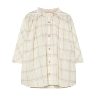 Forte_Forte Femme, Blouses et Chemises, Beige, Taille: 38 FR Chemise manches mi-longues en voile